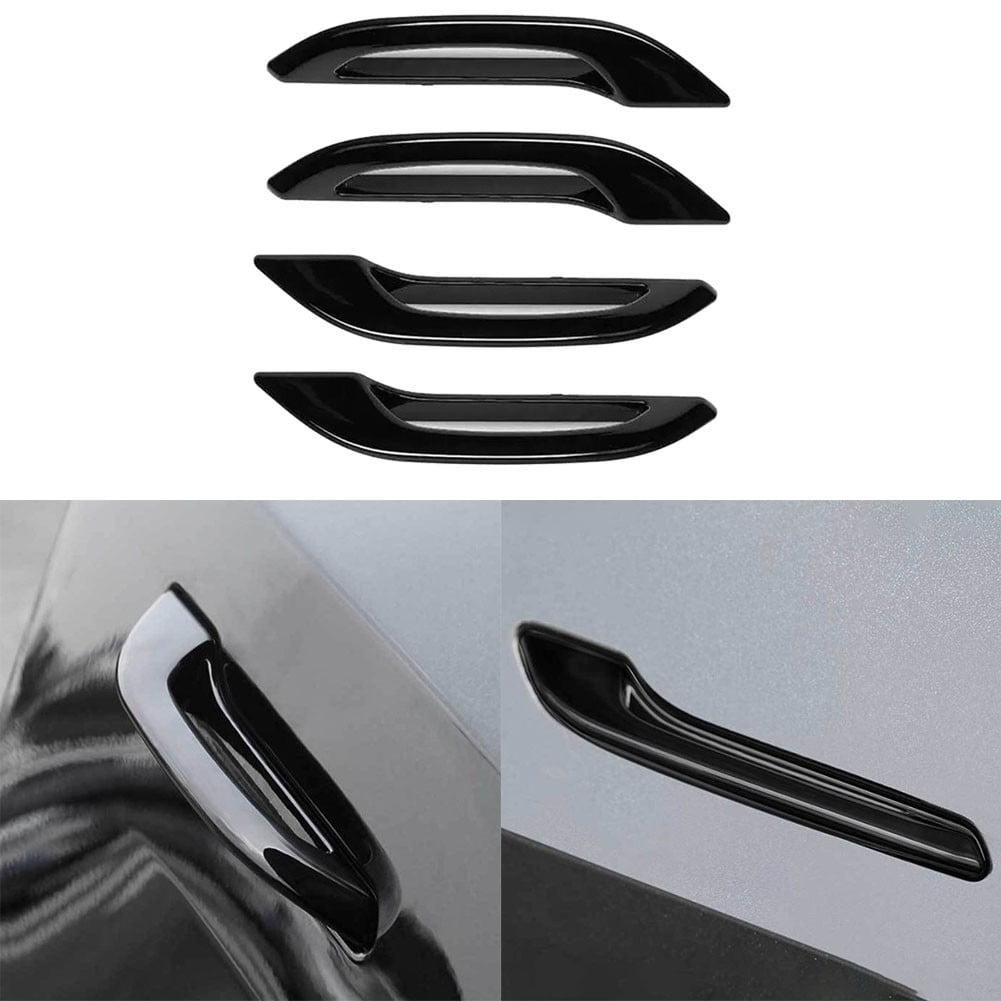 For Tesla Model 3 Glossy Black Door Handle Trim Vehicle Customization ...