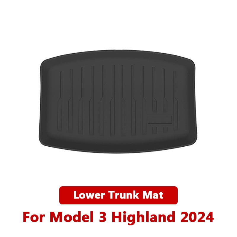 For Tesla Model 3 Highland 2024 Front and Back Trunk Mat TPE Carpet ...