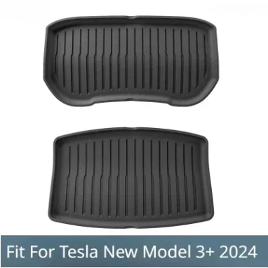 For Tesla Model 3 Highland 2024 Piano Key Style Front Back Trunk Mat ...