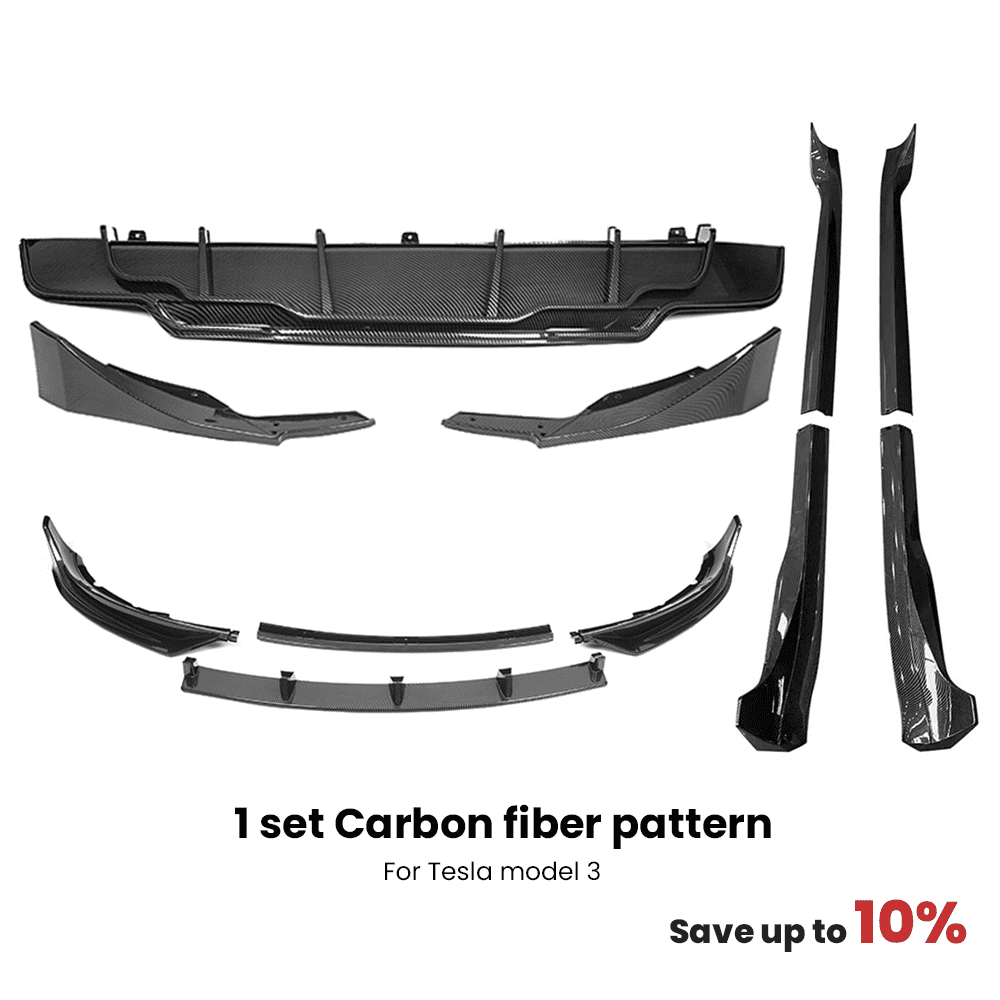For Tesla Model 3 Y 2017- 2023 Body Kits Tunning Fast Aero Carbon Fiber ...