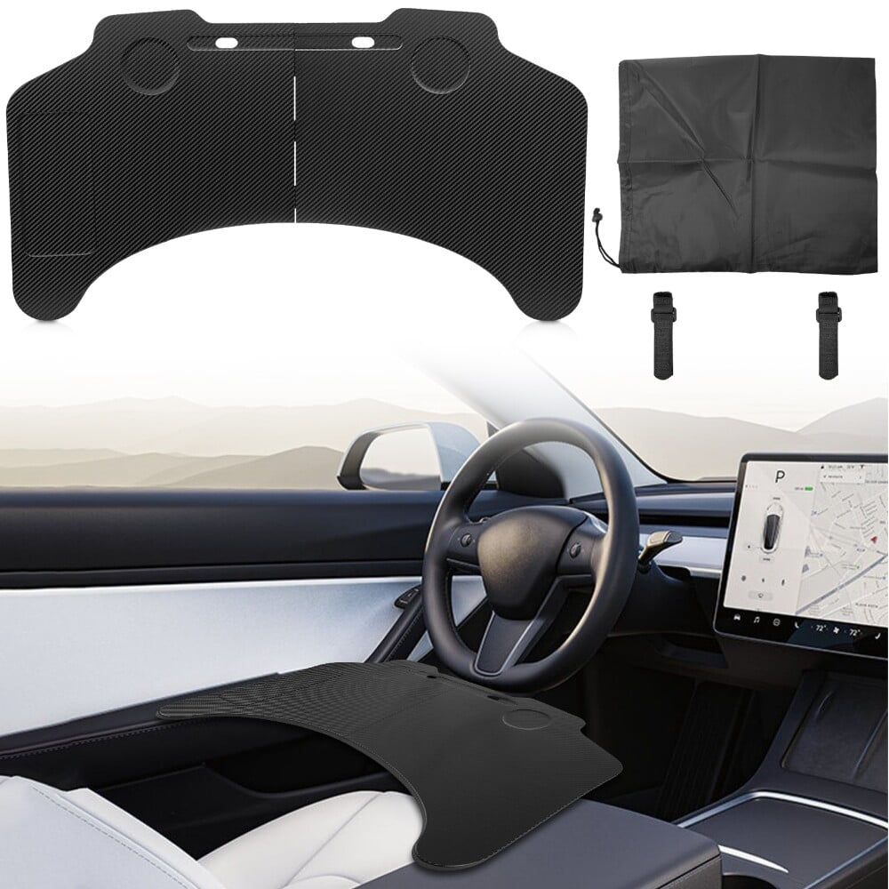 For Tesla Model 3/Y Foldable Food Tray Desk Laptop Car Tray Table ...