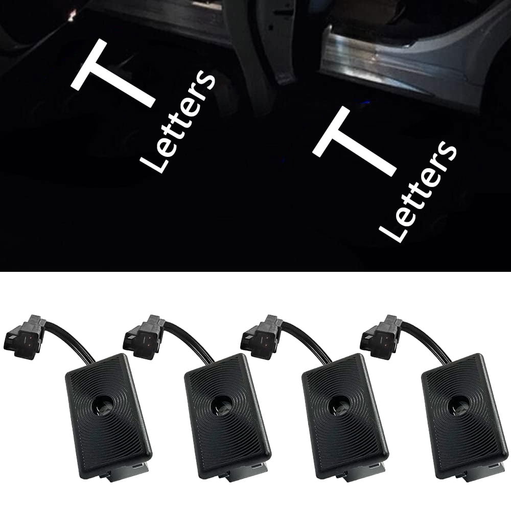 For Tesla Model 3/Y/S/X Car Door Lights HD Logo Projector Puddle Lights ...