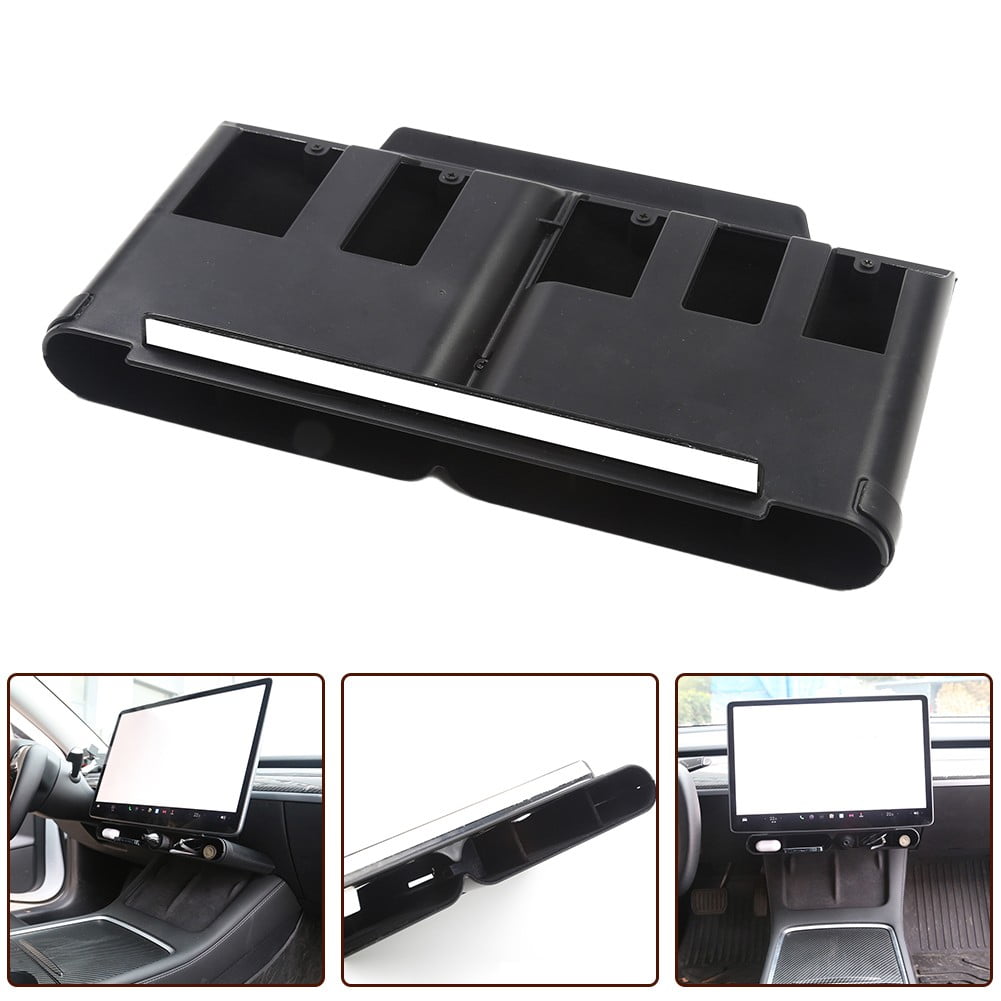 for Tesla Model Center Storage Box Under The Screen Tissue Key Tray ...