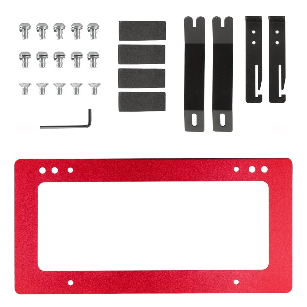 For Tesla Model Y 2017-2021 Car License Plate Frame Free Perforation ...