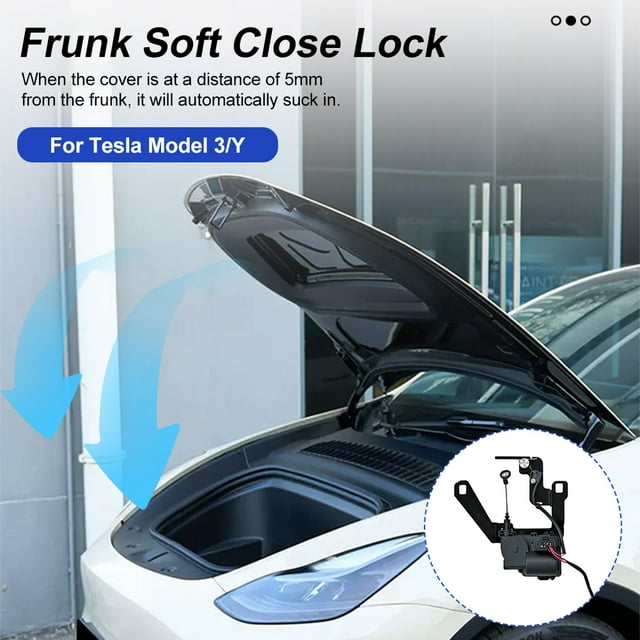 For Tesla Model Y 2020 2021 2022 2023 2024 Car Frunk Soft Closing Lock ...