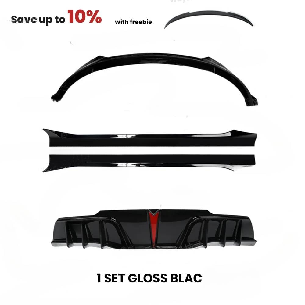 For Tesla Model Y 2020-2024 EM Sport Full Body Tuning ABS Front Bumper ...