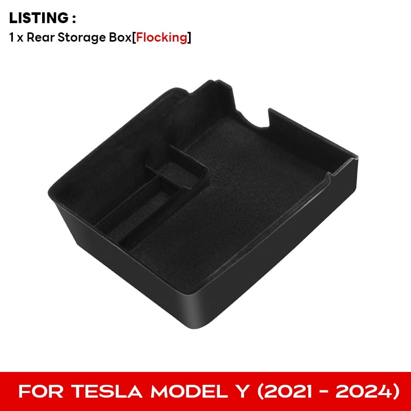 For Tesla Model Y 2024 Hidden Storage Box Car Center Console Armrest ...