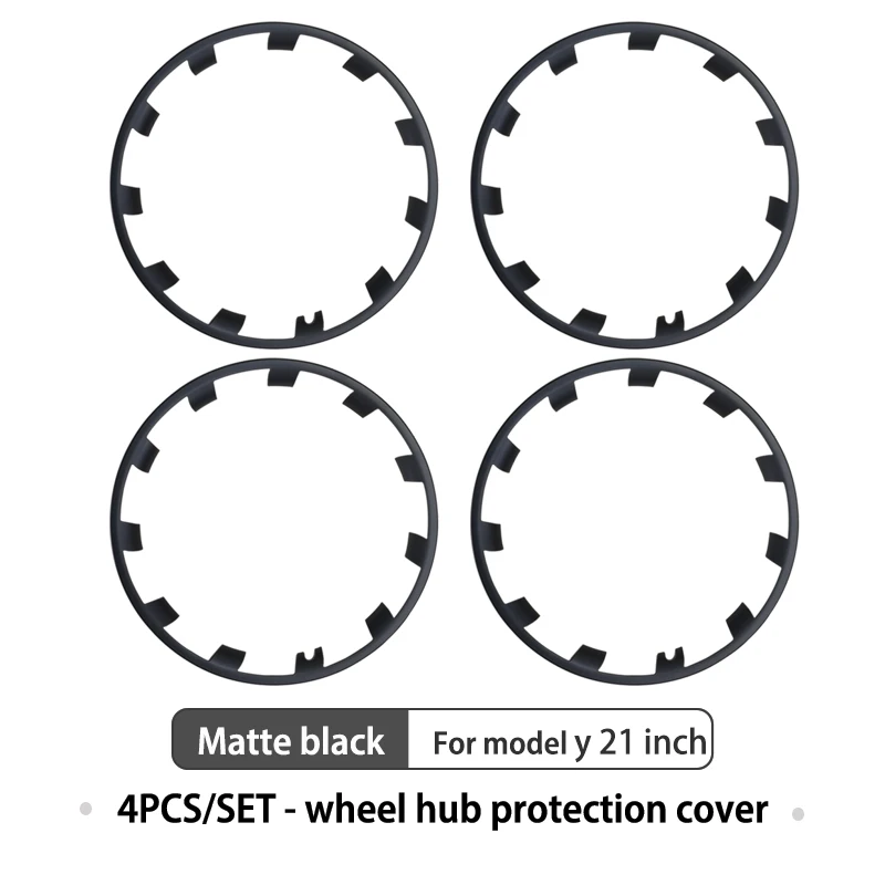 For Tesla Model Y 21 Inch Wheel Hub Protection Rim Patch Protectors ABS ...