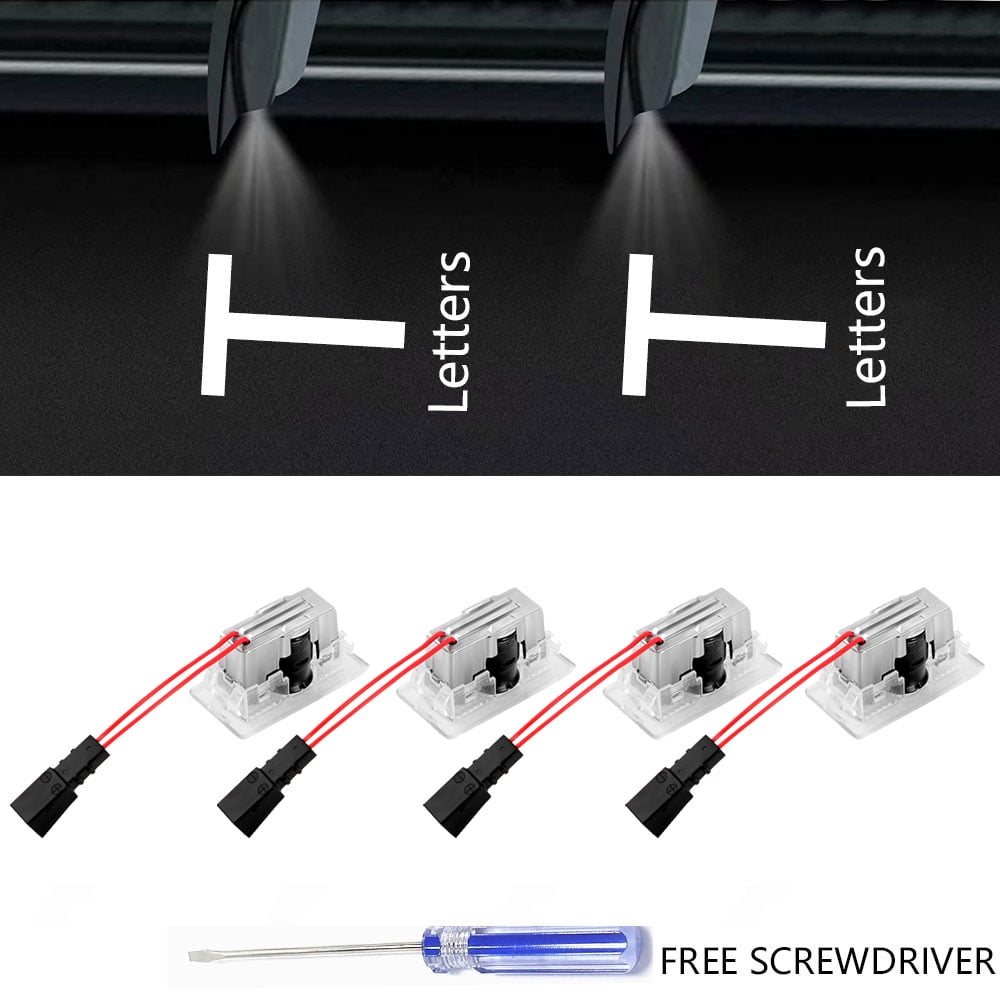 For Tesla Model Y 3 S X Car Door LED Logo Projector puddle lights Ultra ...