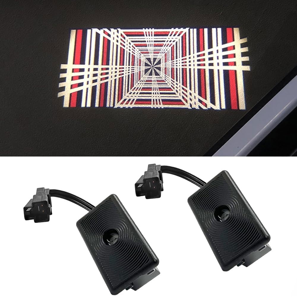 For Tesla Model Y 3 S X Car Door LED Logo Projector puddle lights Ultra ...