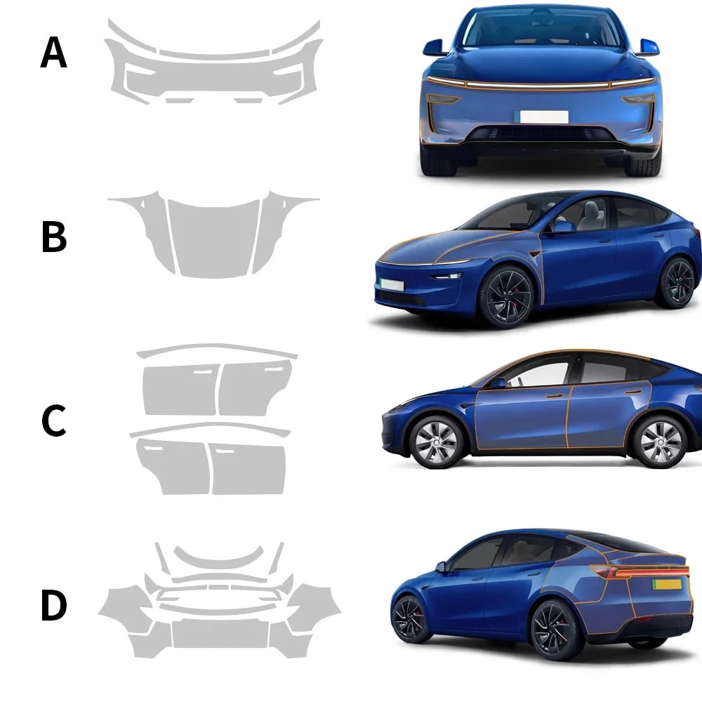 For Tesla Model Y Juniper 2025 2026 Paint Protection Film Self-Healing ...