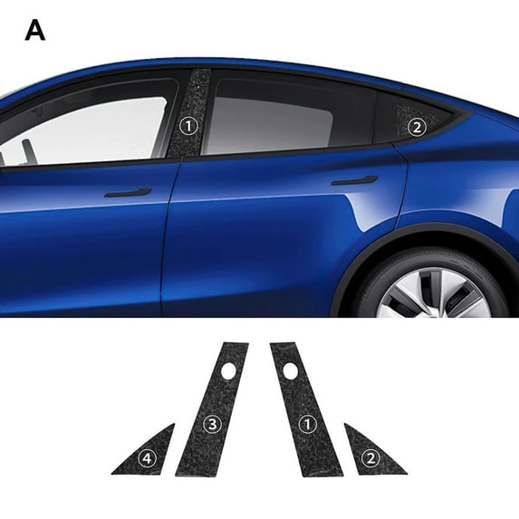 For Tesla Model Y Juniper Modely 2025 2026 Carbon Fiber Pattern Car B ...