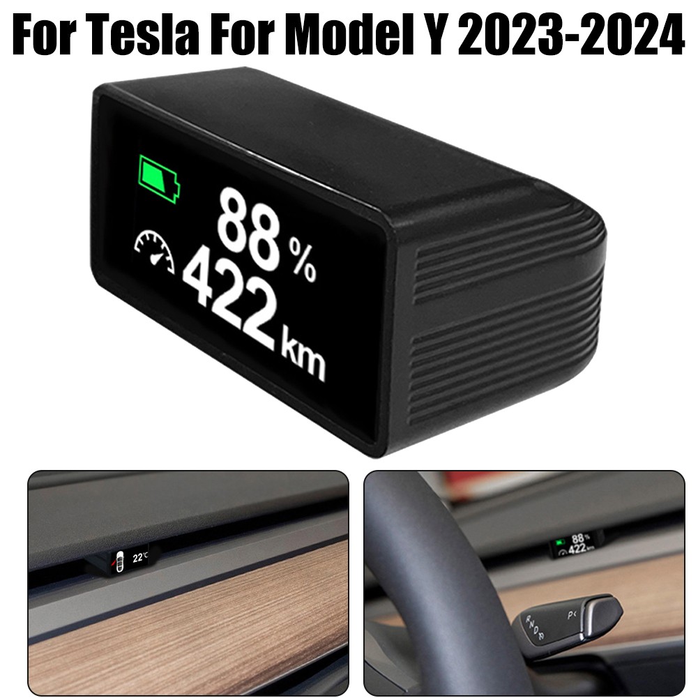 For Tesla for Model Y 23-24 HUD Gear Head Up Display Waterproof Battery ...