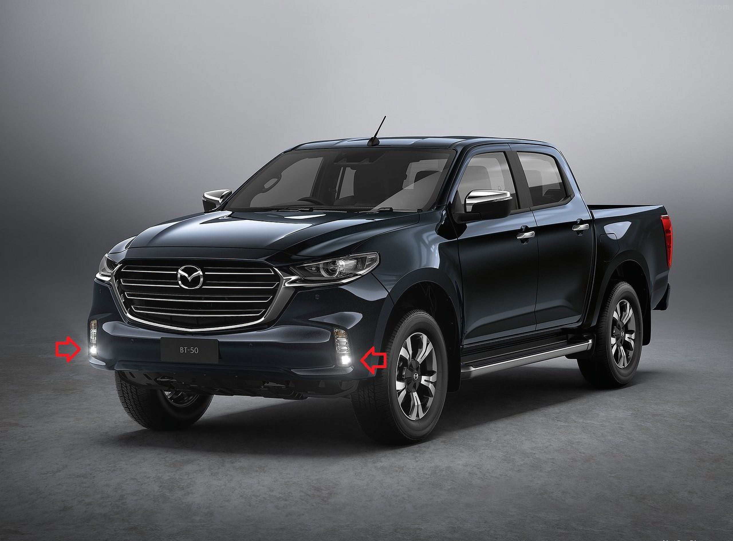 For The BlingLights Brand Angel Eye Fog Lights for 2021 - 2025 Mazda BT ...