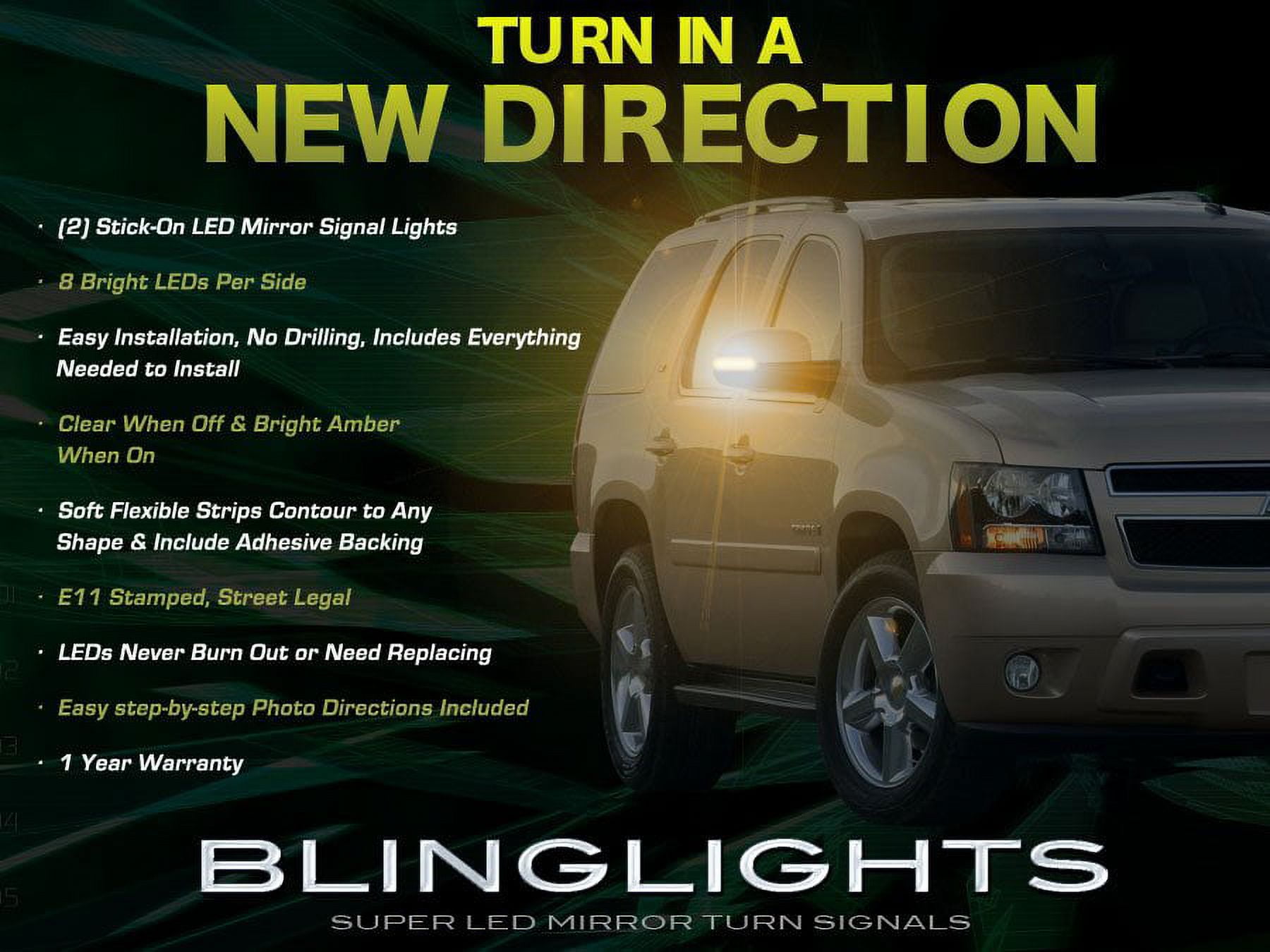 For The Chevrolet Suburban LED Side Mirror Turnsignal Lights GMT400 ...