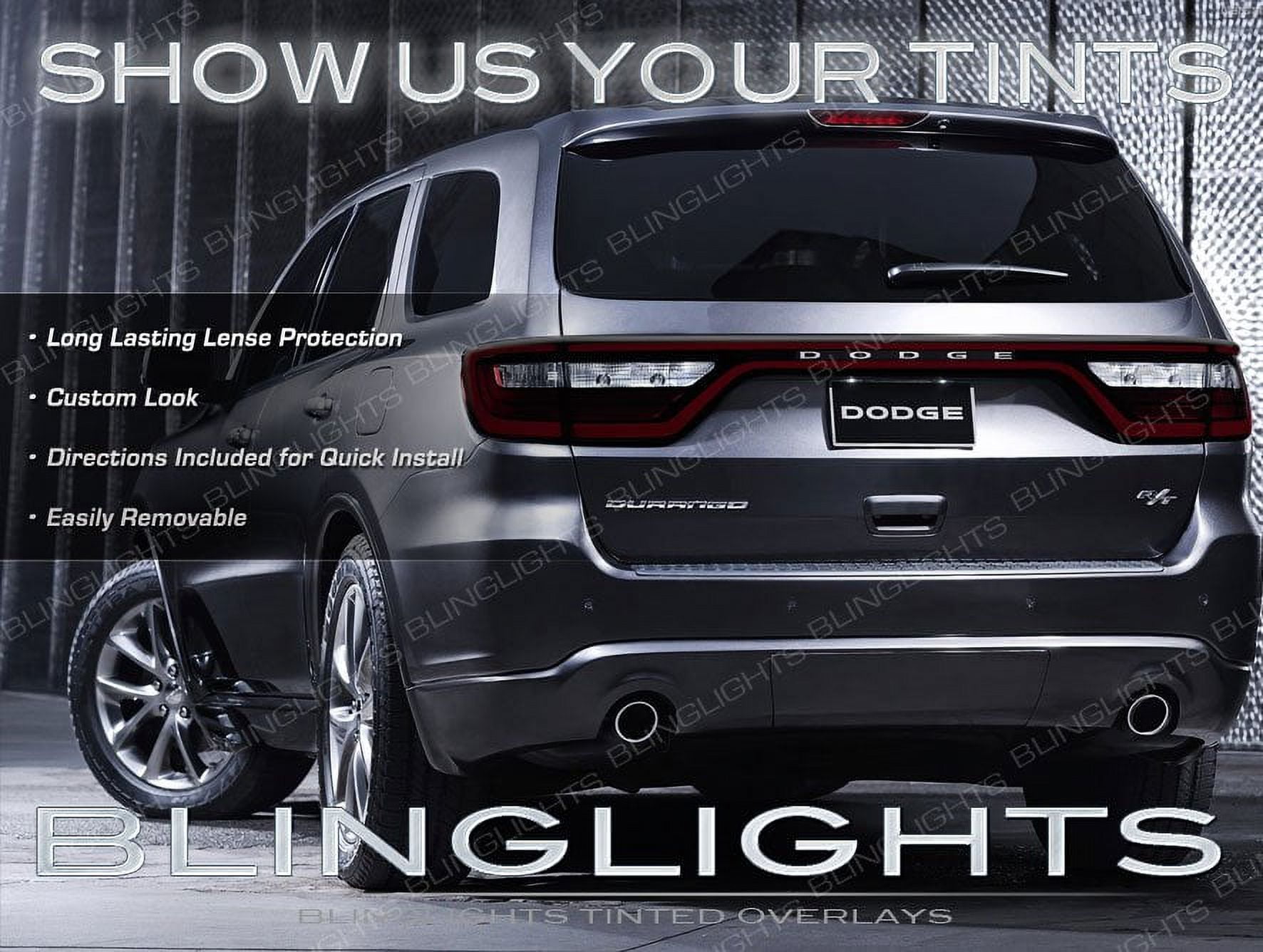 For The Dodge Durango Tinted Tail Light Overlays Lamp Vinyl Cover ...