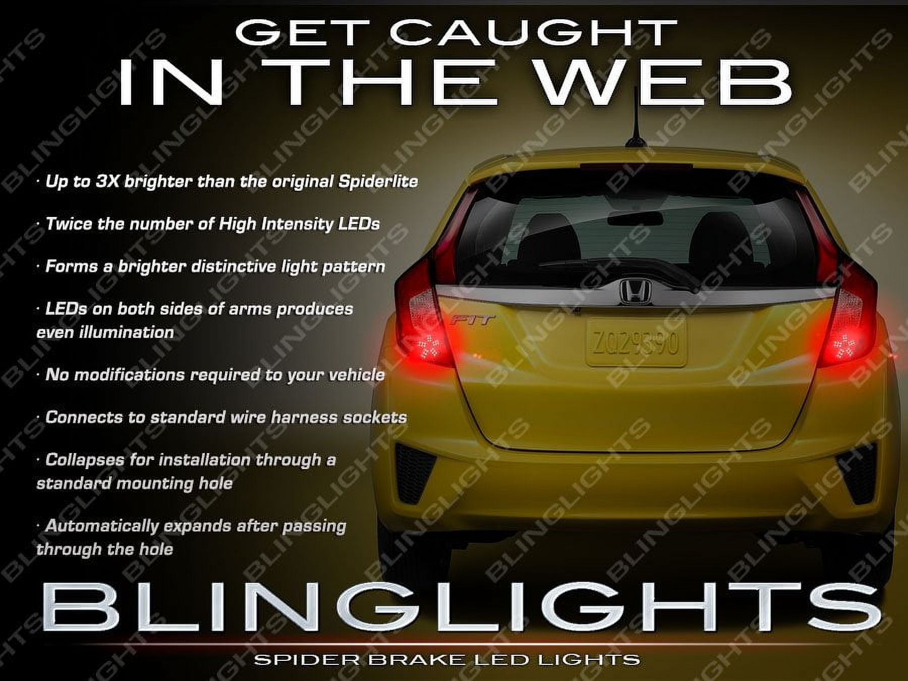 For The Honda Fit White Custom LED Tail Lamp Replacement Spider Light ...