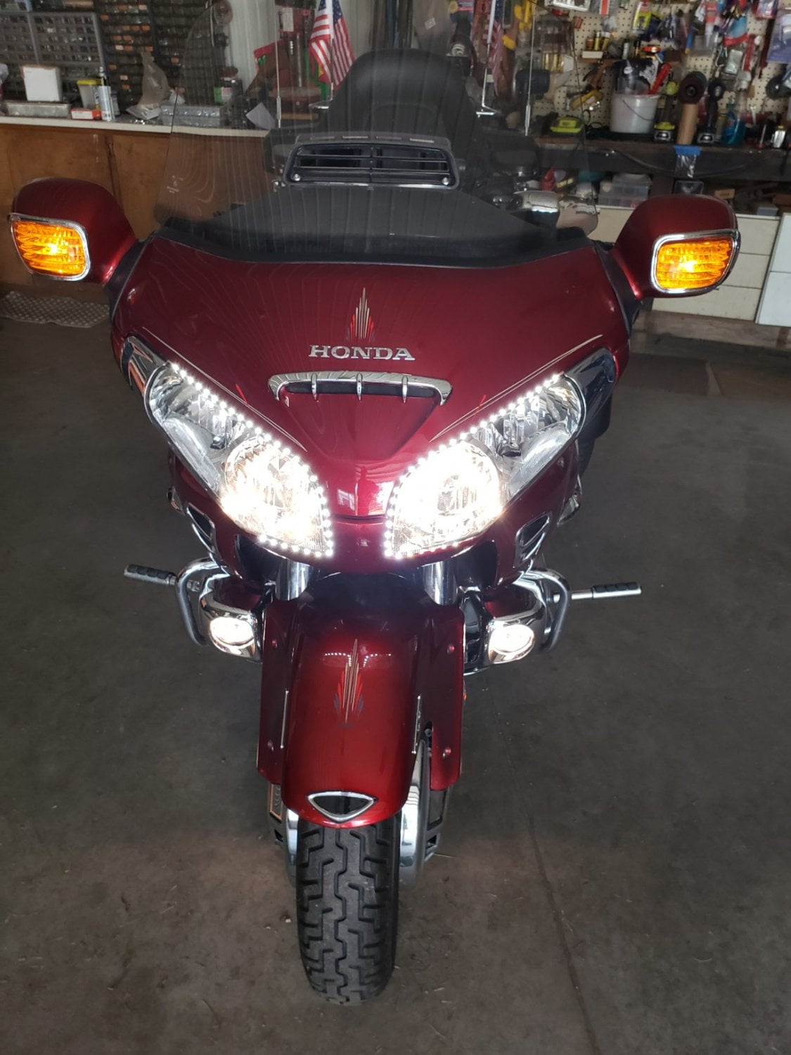 For The LED DRL Head Light Strips Daytime Running Lamps Kit for Honda ...