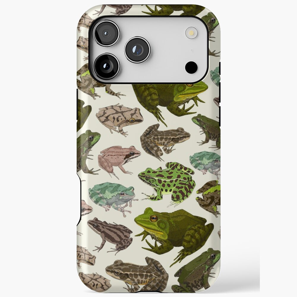 For The Love Of Frogs Cute Amphibian iPhone Case 17 through 11 Pro Max ...