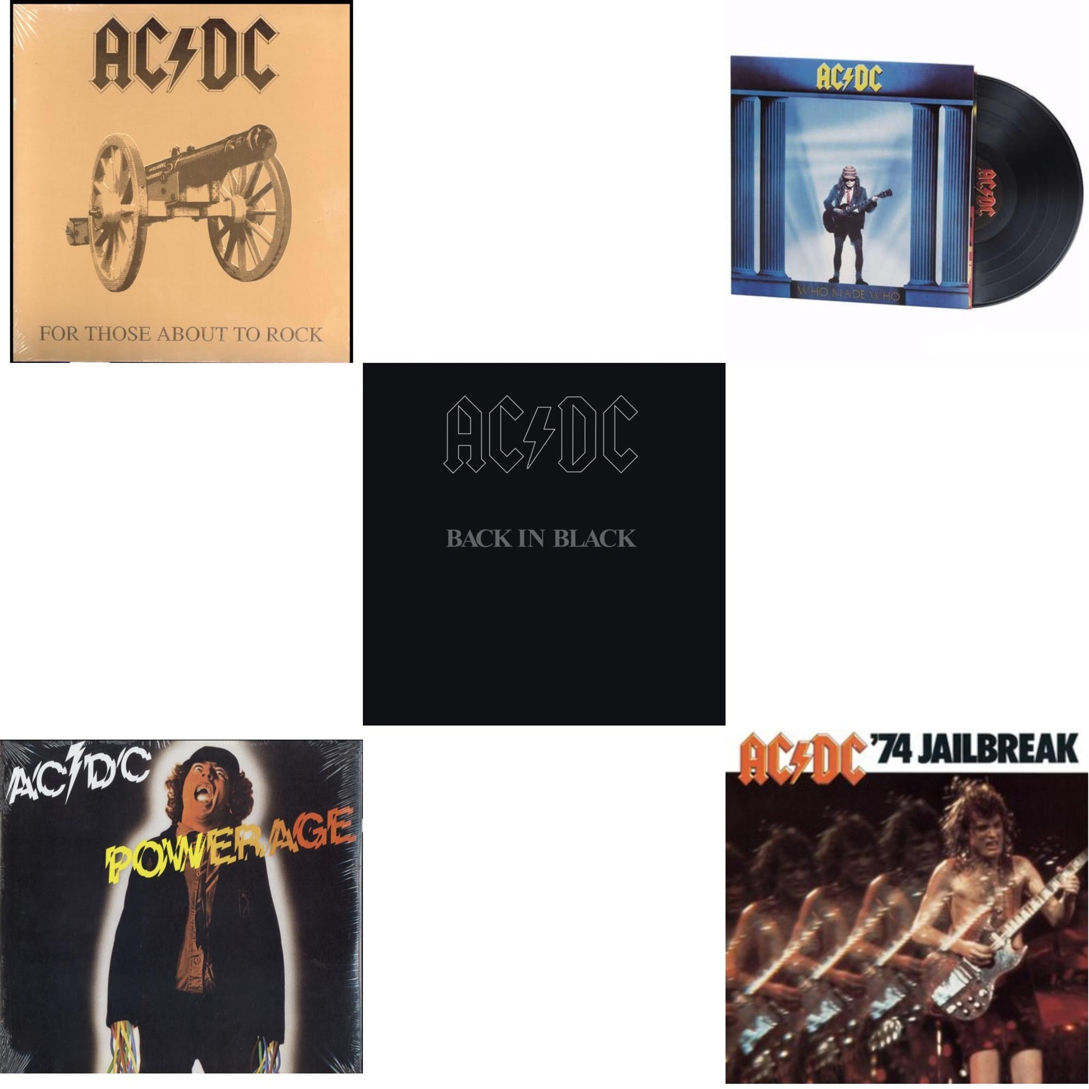 For Those About To Rock (180G) & Powerage (180G) & Back In Black (180G ...