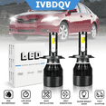 H4 Led Headlight Bulb Car H4 120 LED 3528 SMD White Fog Headlight Bulb ...