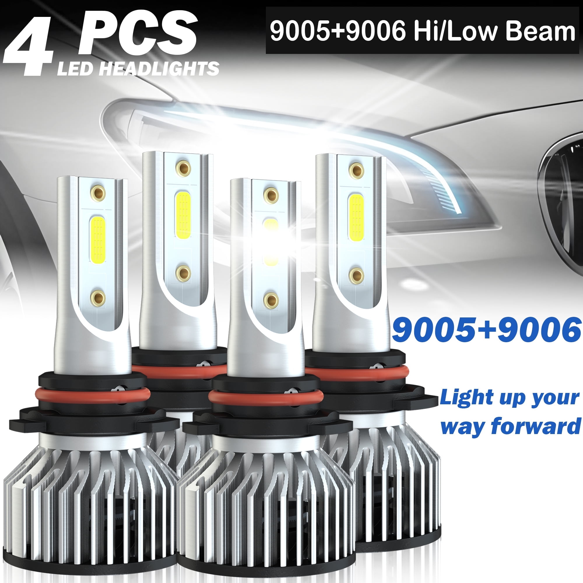 For Toyota Camry 2002 2003 2004 2005 2006 4x 6000K LED Headlight Bulbs ...