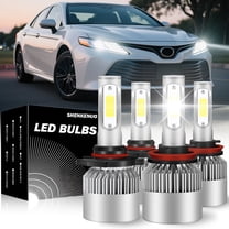 For Honda Civic 2004-2015 LED Headlight Bulbs 9005 High Beam and 9006 ...