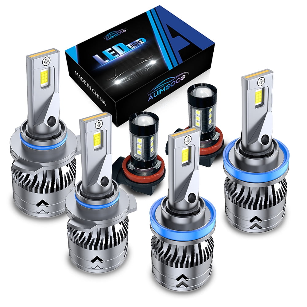 For Toyota Camry 2007-2014 6x Bulbs LED Headlights Hi/Low Beams + Fog ...