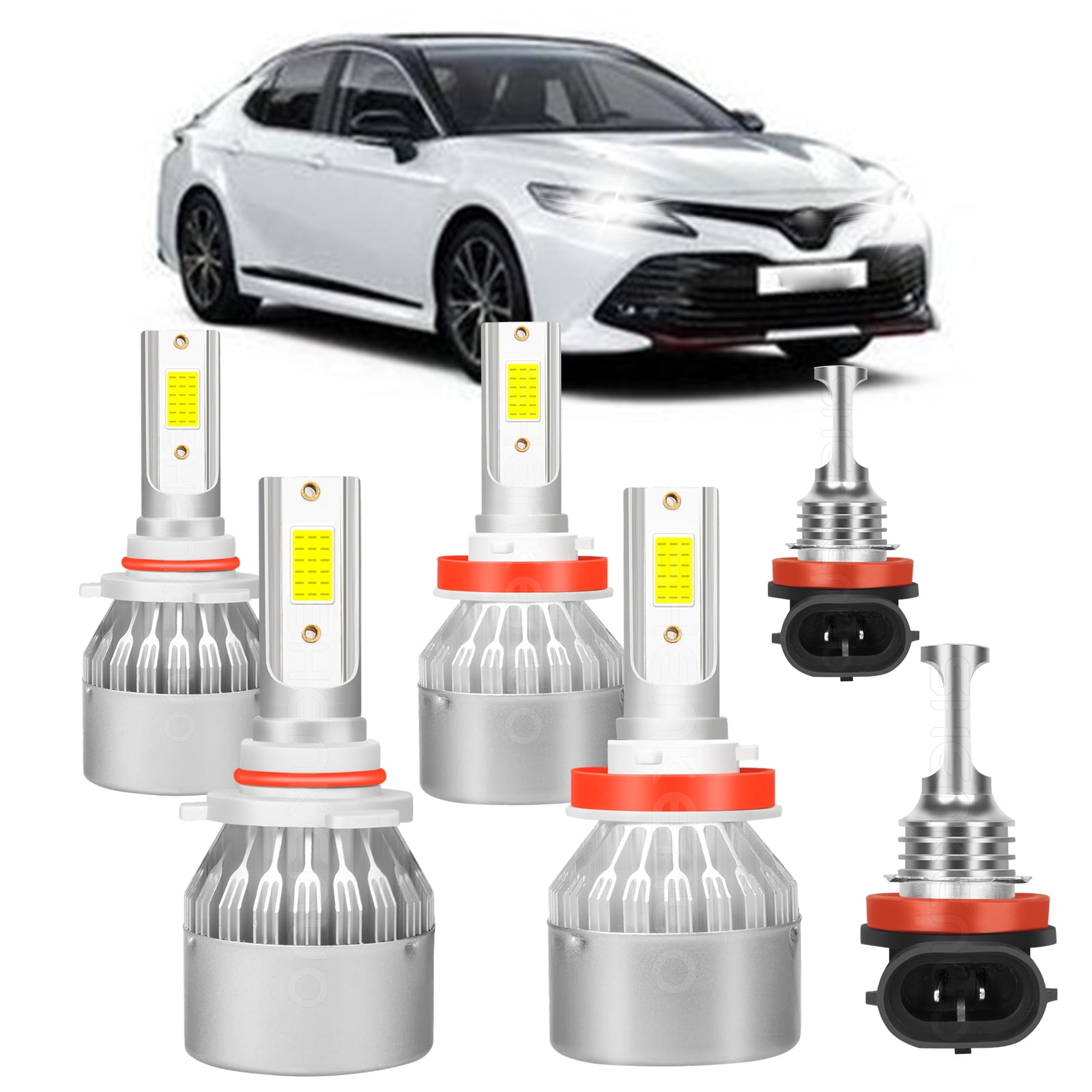 For Toyota Camry 2007-2014 LED Headlights 8000LM 9005 High Beam H11 Low ...