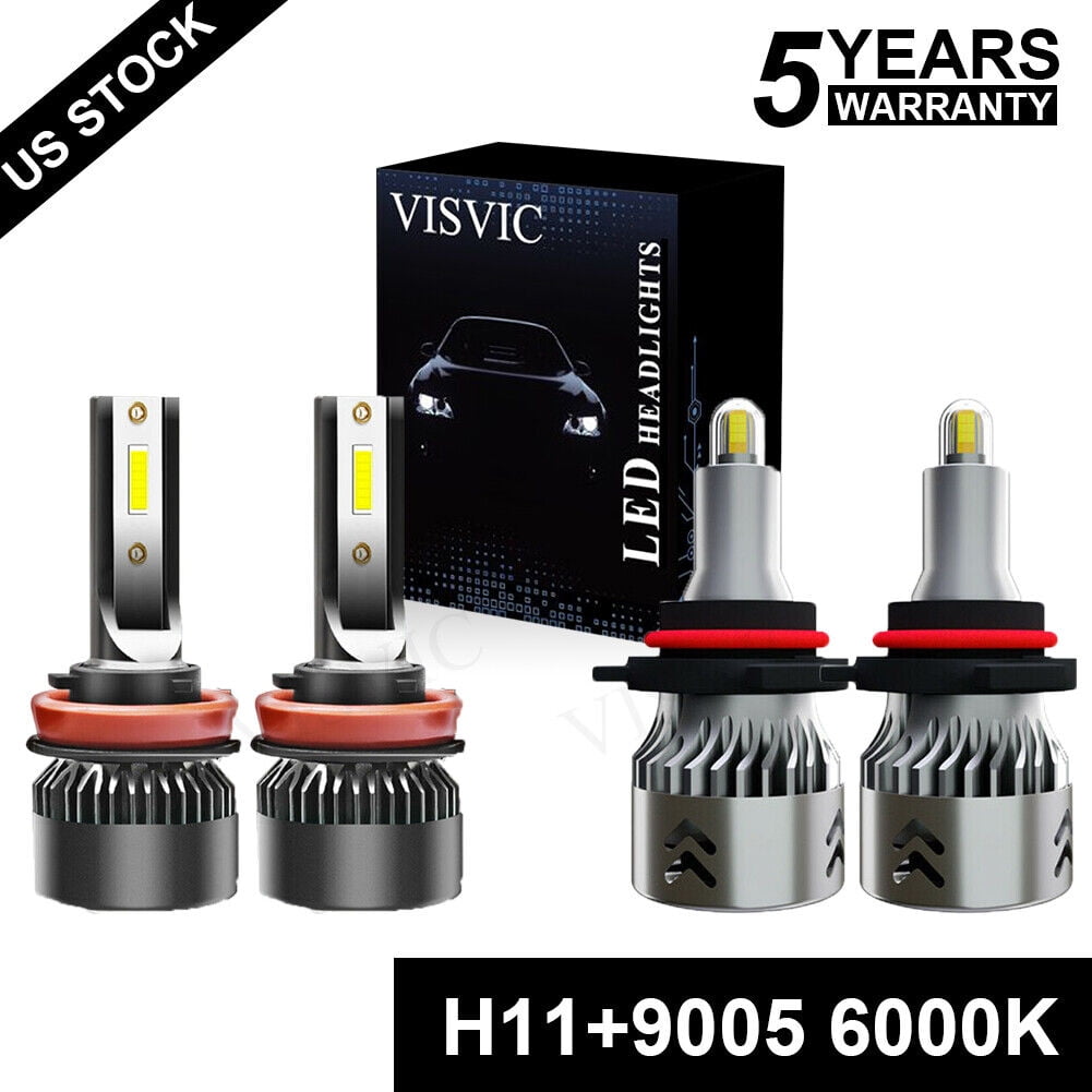 For Toyota Camry 2007-2017 4psc 6000K Combo LED Headlight Dual Beam ...