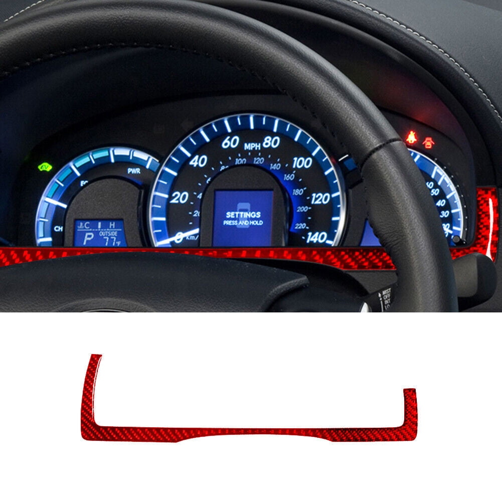 For Toyota Camry 2012-14 Red Carbon Fiber Interior Below Speedometer ...