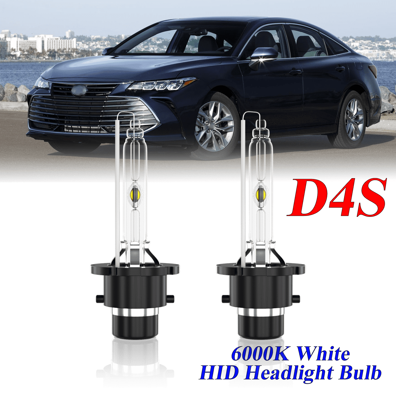 For Toyota Camry 2012 2013 2014 D4S HID Headlight High/Low Beam 6000K ...