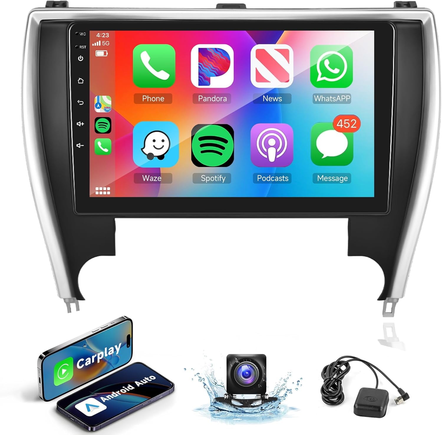 For Toyota Camry 2015 2016 2017 Android Car Stereo Rimoody 10" Touch ...