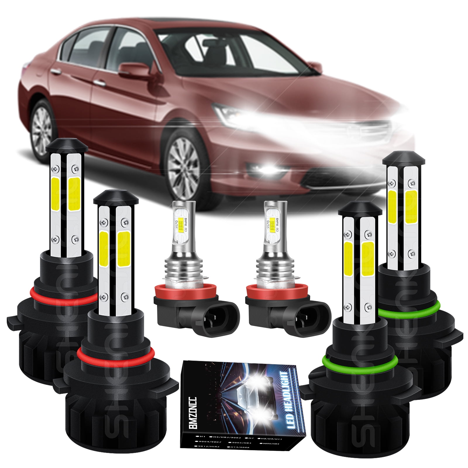 For Toyota Matrix 2009-14 Combo 9005 9006 LED Headlight Bulbs High&Low ...