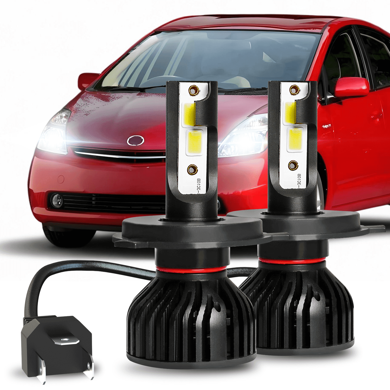 For Toyota Prius 2002-2009 6000K Cool White LED Headlight High/Low Beam ...