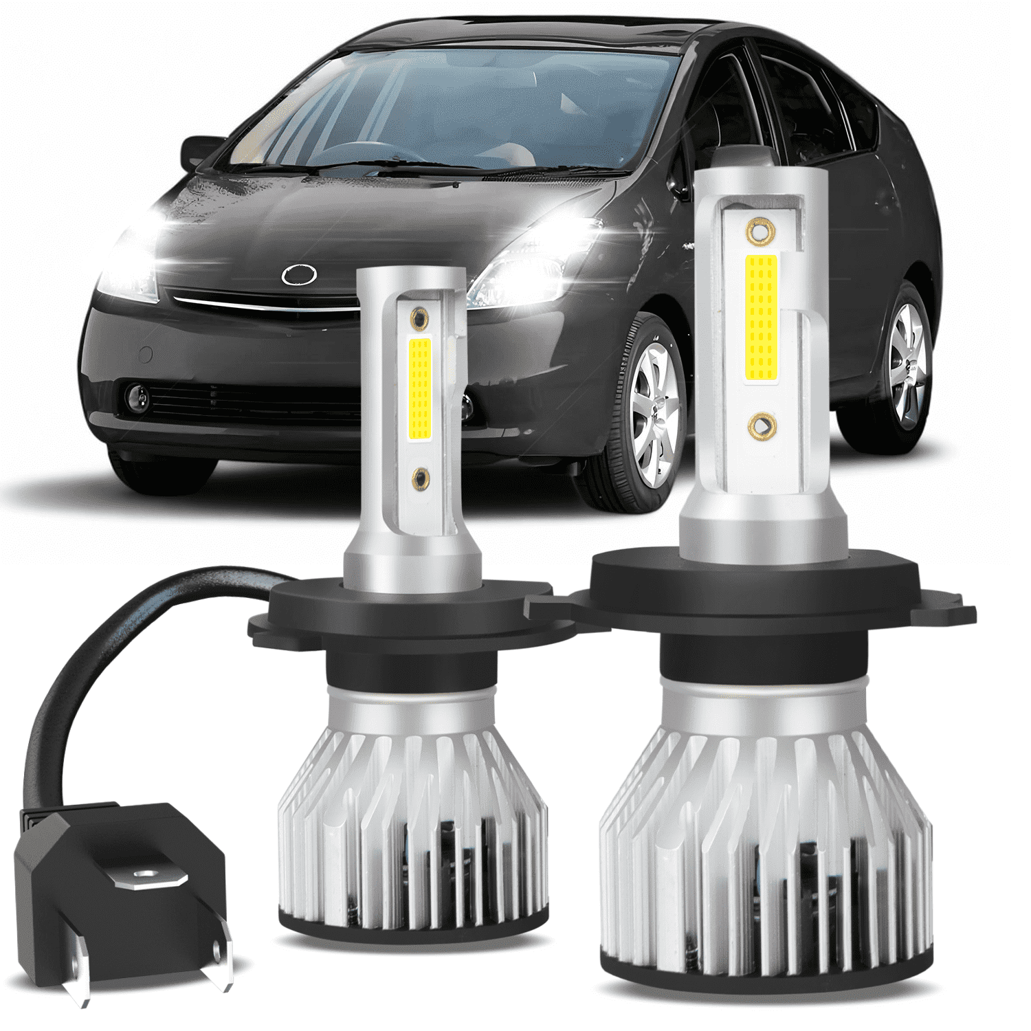 For Toyota Prius 2004-2009 6000K Cool White LED Headlight High/Low Beam ...