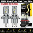For Toyota RAV4 2001-2005 LED Headlight Bulb High Low Beam Fog Light ...