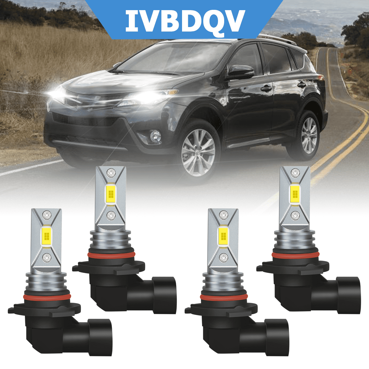 For Toyota RAV4 2006-2012 LED Headlights Combo 9005 High + 9006 Low ...