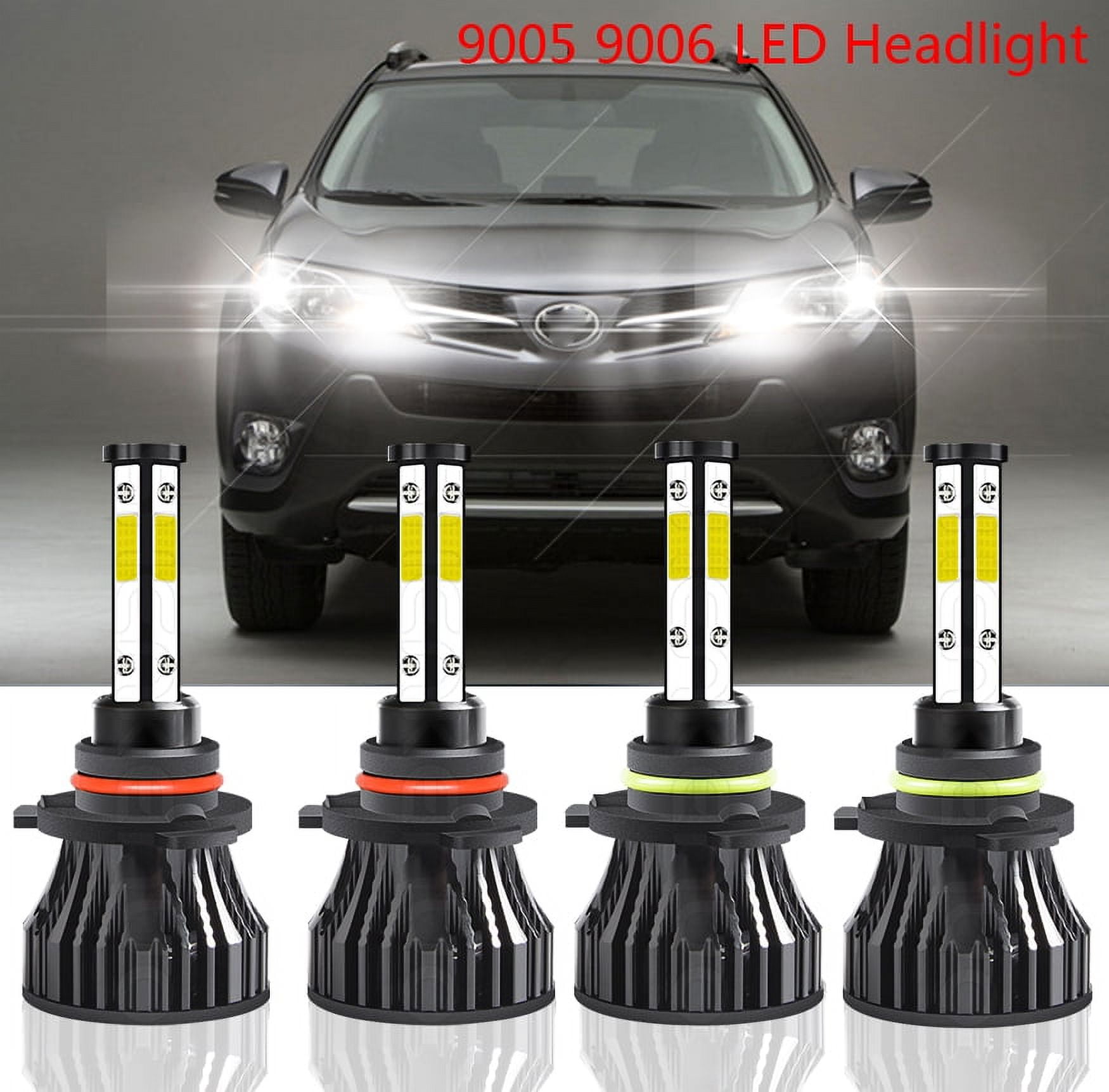 For Toyota RAV4 2006-2012 LED Headlights High&Low Beam Bulbs Kit 6000k ...