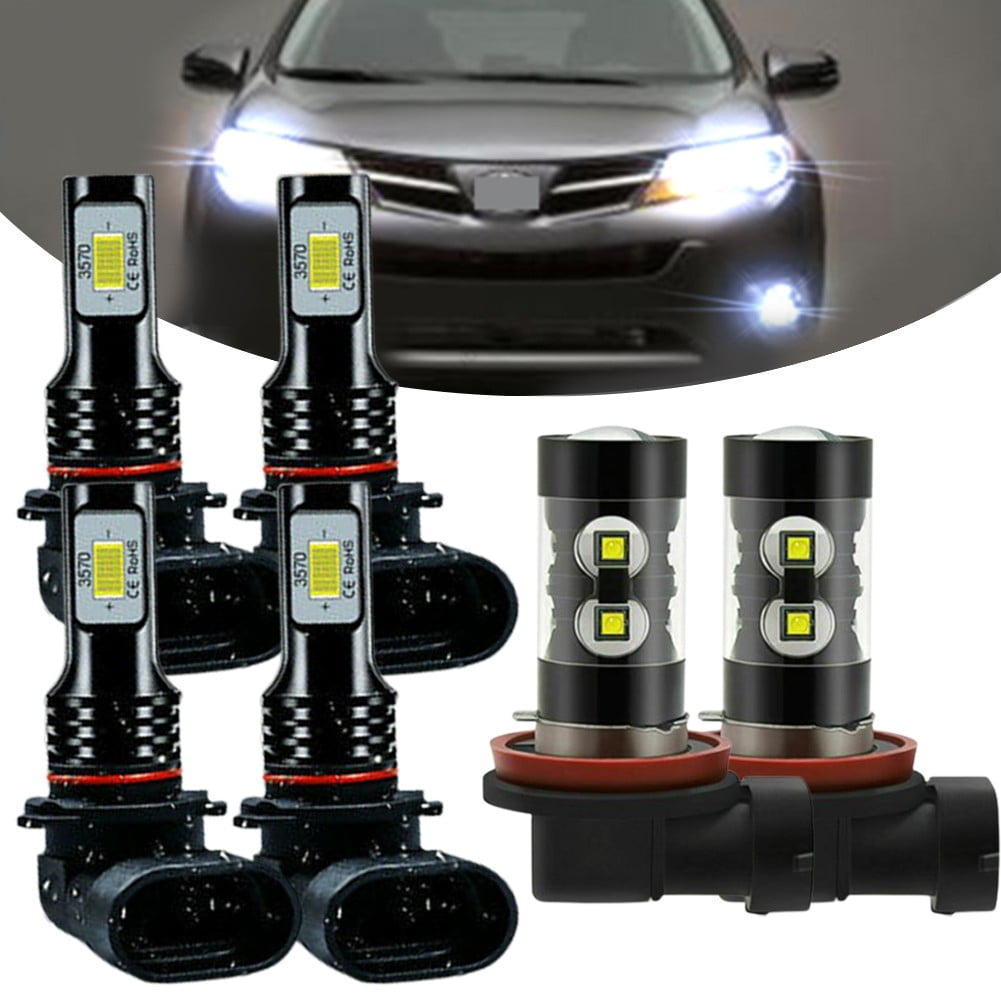 For Toyota RAV4 2013/2014/2015 LED Headlights High/Low Beam + Fog ...