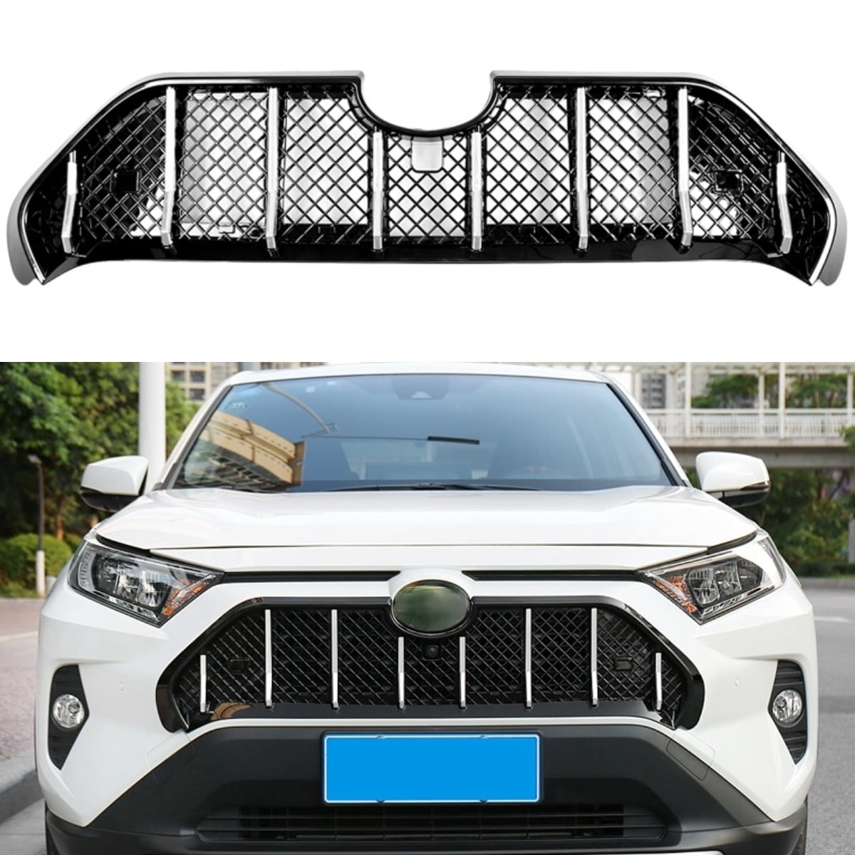 For Toyota RAV4 2020-2024 Body Kit Car Racing Grills Car Grille Front ...