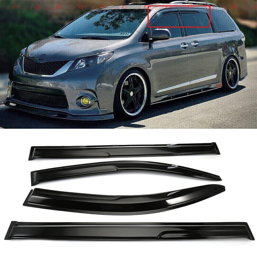 For Toyota Sienna 2011-2020 Window Visors Vent Sun Shade Rain Deflector ...