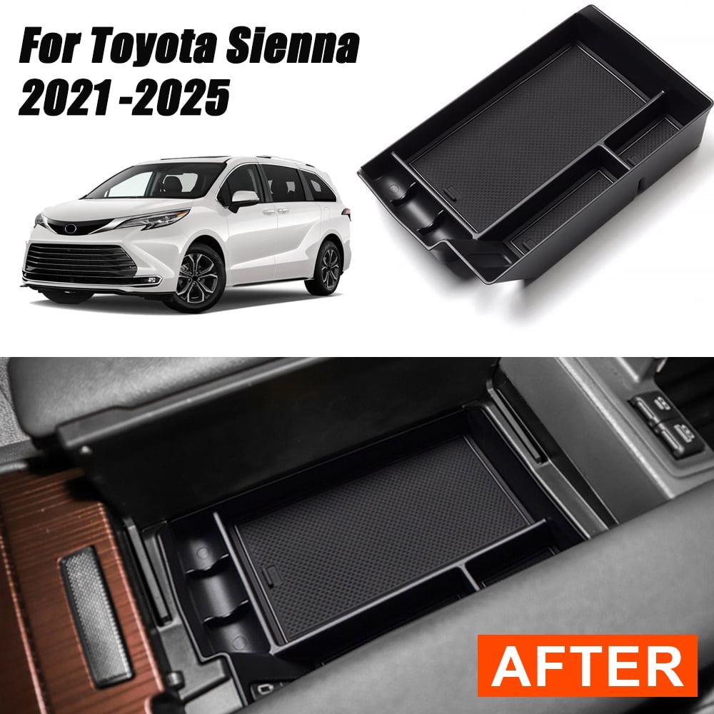 For Toyota Sienna 2021-2025 Center Console Armrest Storage Box ...