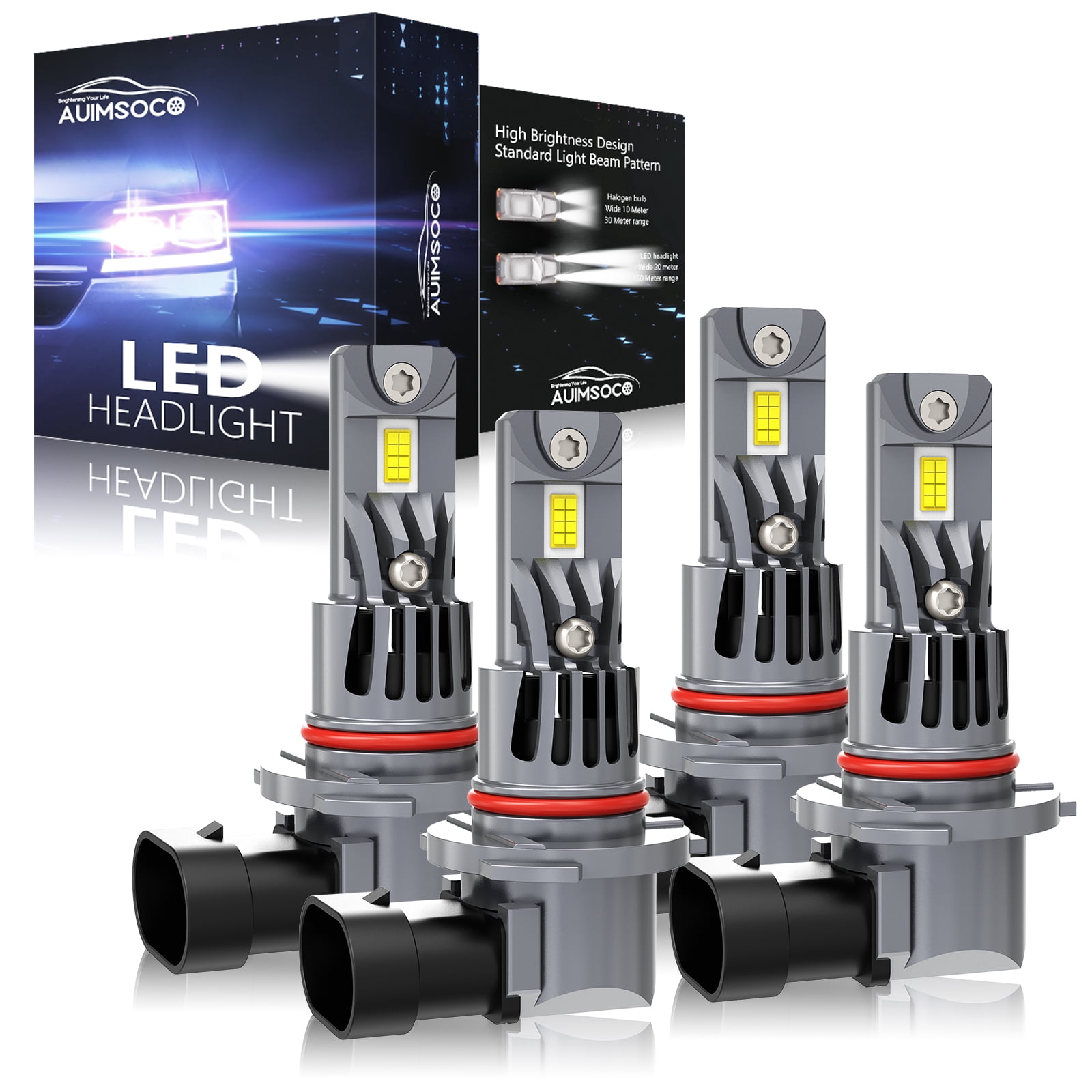 For Toyota Solara 2002-2003 LED Headlight Cool White Bright Bulbs Combo ...