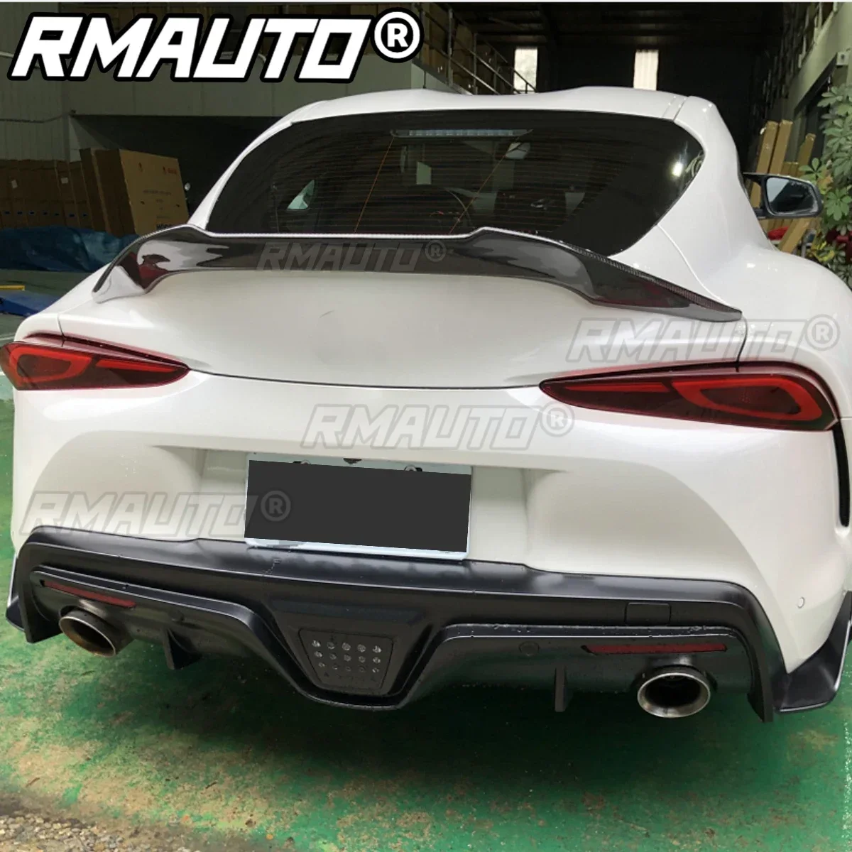 For Toyota Supra Spoiler A90 A91 2019-2022 Real Carbon Fiber Rear Trunk ...