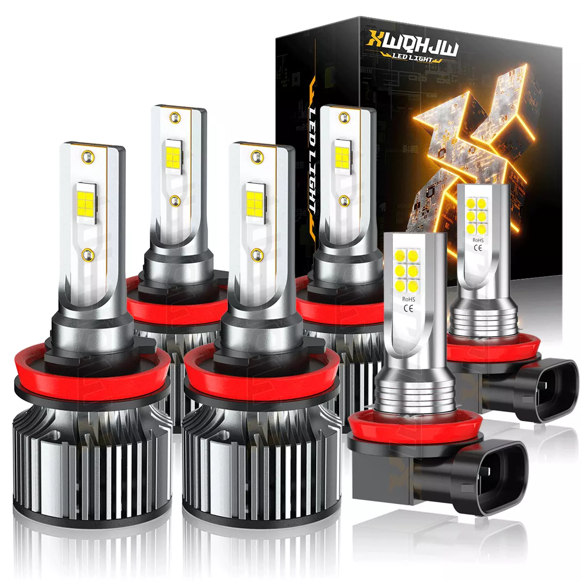 For Toyota Tacoma 2016-2021 LED Headlight High/Low Beam Fog Light 6x ...