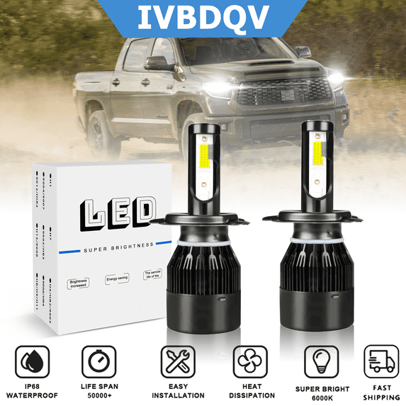 For Toyota Tundra 2000-2006 2014-2020 LED Headlights H4 High/Low Beam ...