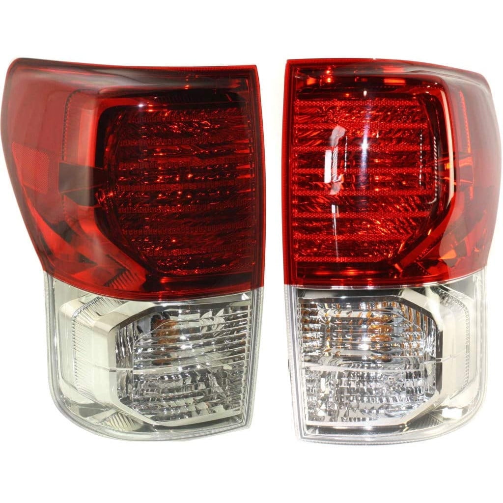 For Toyota Tundra 2010 2011 2012 2013 Tail Light Assembly Pair Driver and Passenger Side w/Bulbs ...