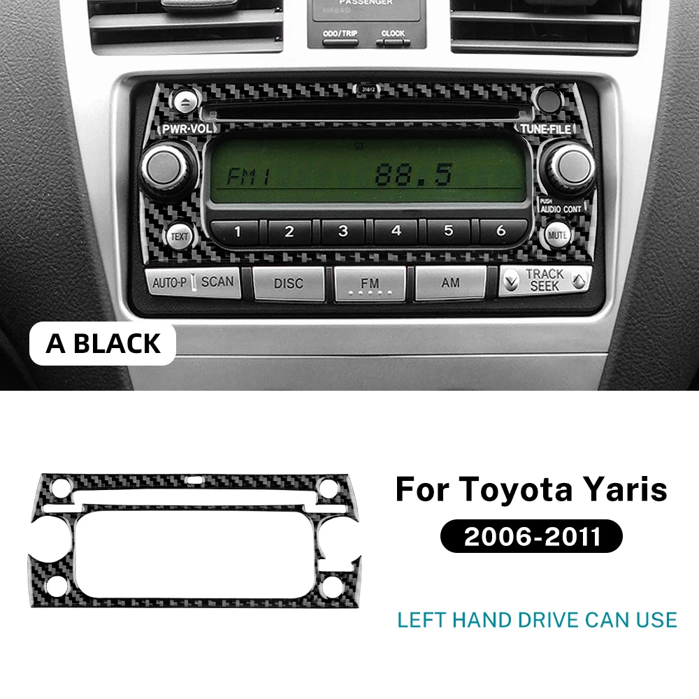 For Toyota Yaris 2006 2007 2008 2009 2010 2011 LHD Real Soft Carbon ...
