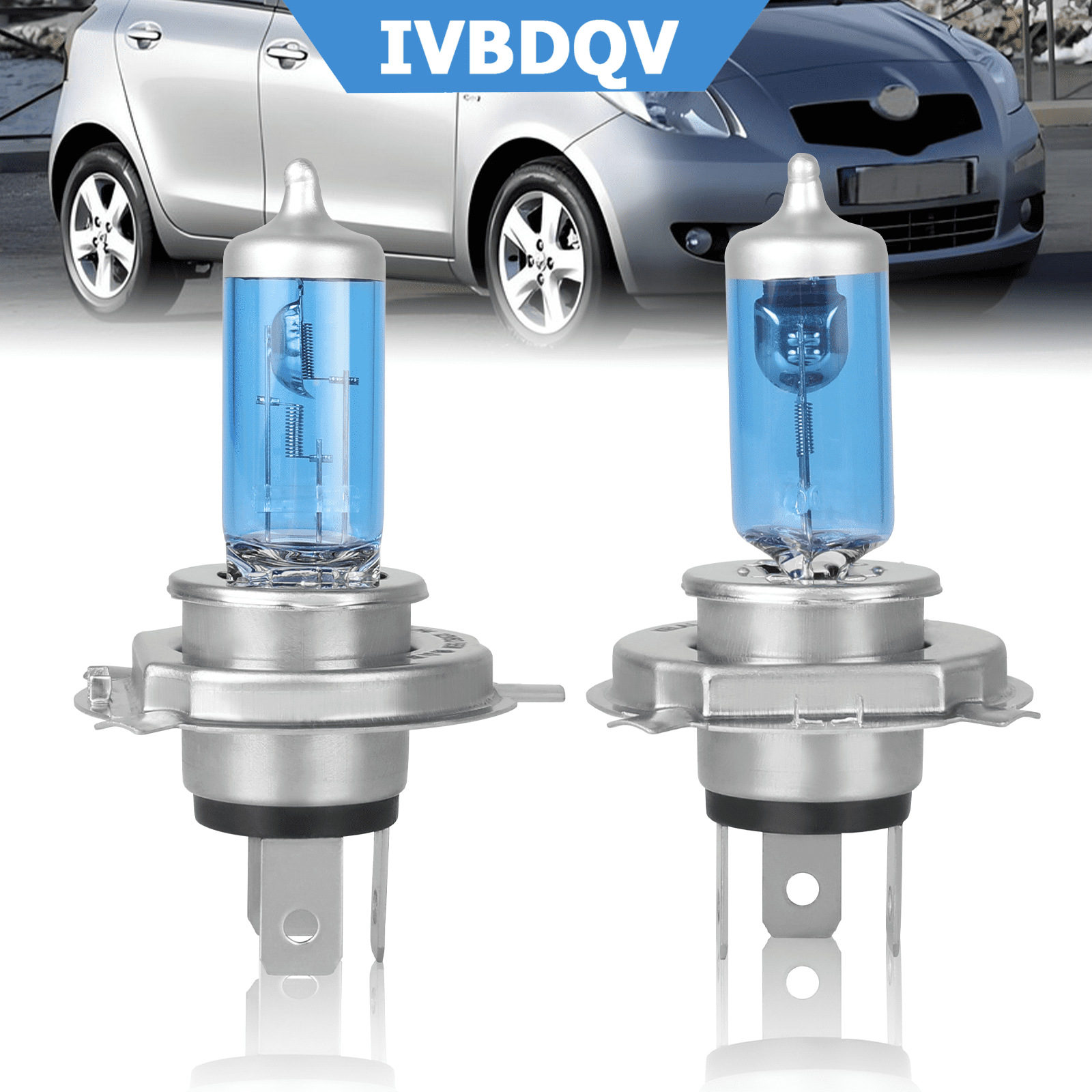 For Toyota Yaris iA 2017-2018 Halogen Headlight Bulbs, 9003/H4 High/Low ...